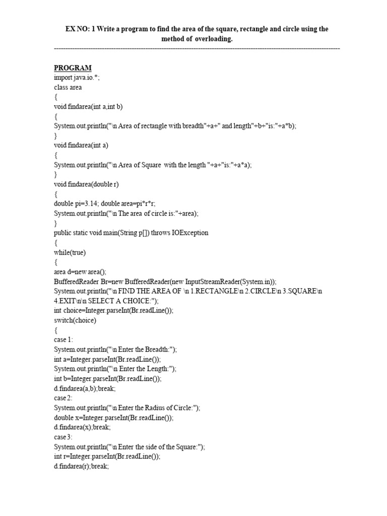 Practical Java Program New | PDF | Computer Program | Programming Practical Java Program New | PDF | Computer Program | Programming