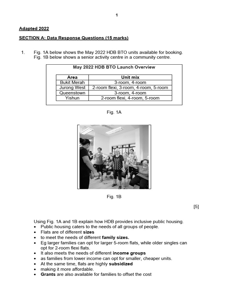 Adapted Sec 2i Exam 2022, Ans | PDF | Slum | Transport