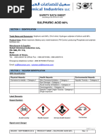 Sulphuric Acid MSDS Overview | PDF | Sulfuric Acid | Personal ...