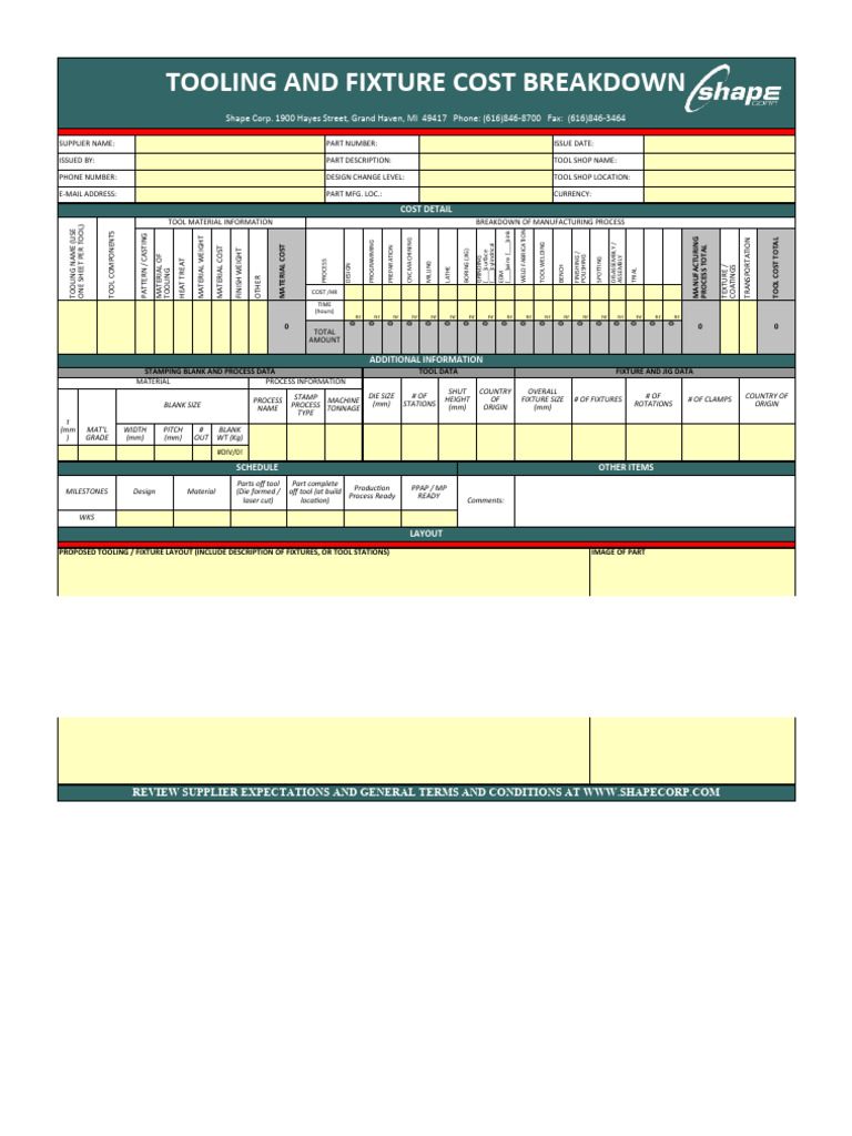 Lathe Cost Breakdown for Middleville | PDF | Machine Tool | Metal ...