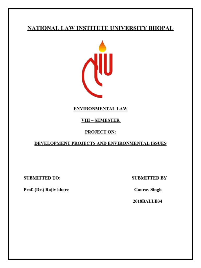 Environment Law 1 | PDF