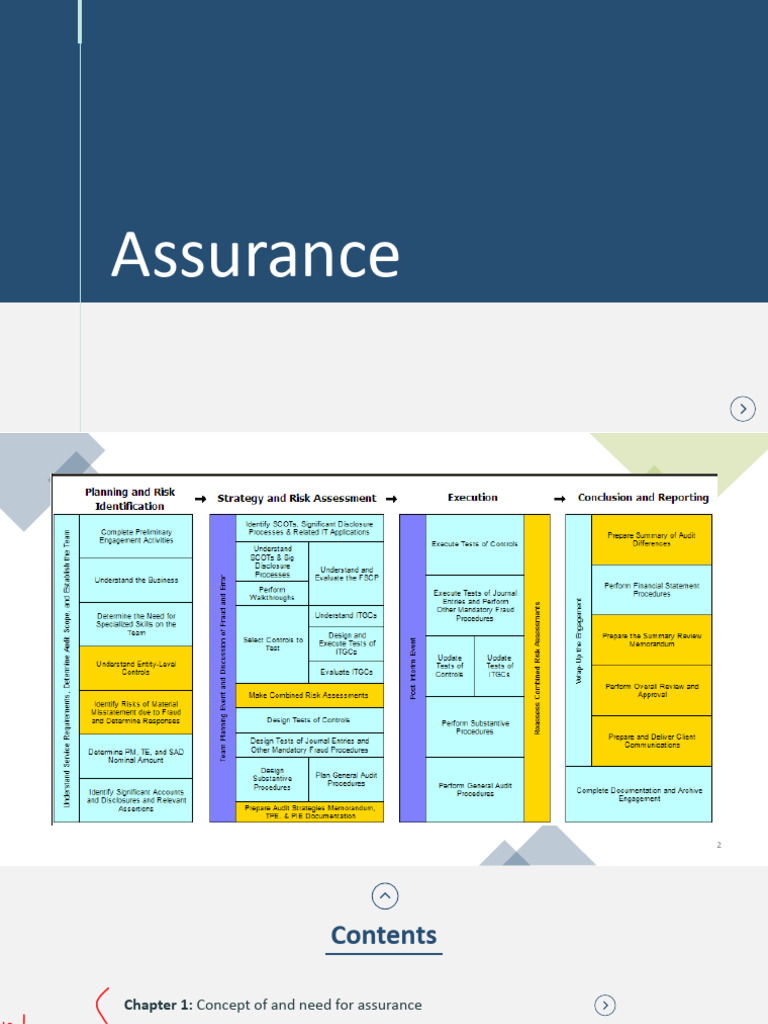 Assurance 1 | PDF | Audit | Financial Audit