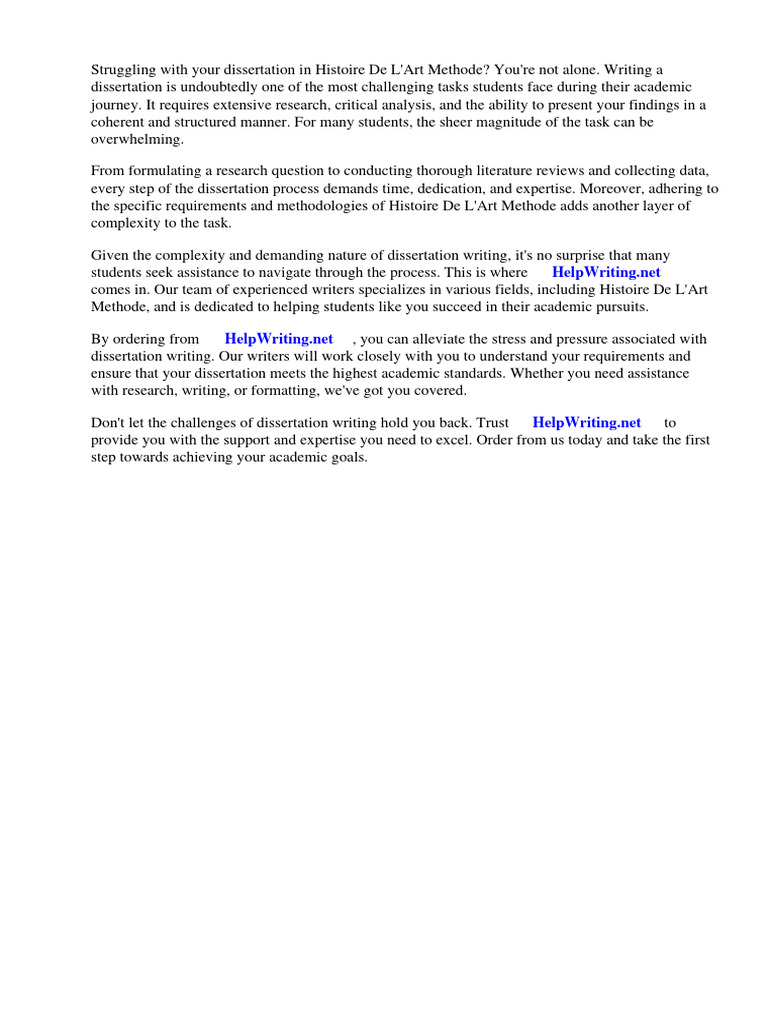 Dissertation Histoire de Lart Methode | PDF | Science