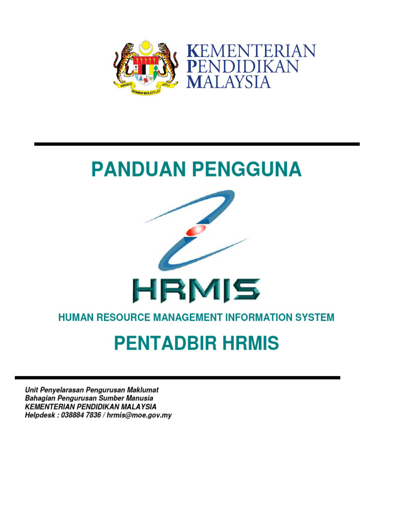 Panduan Pengguna Pentadbir HRMIS | PDF Panduan Pengguna Pentadbir HRMIS | PDF
