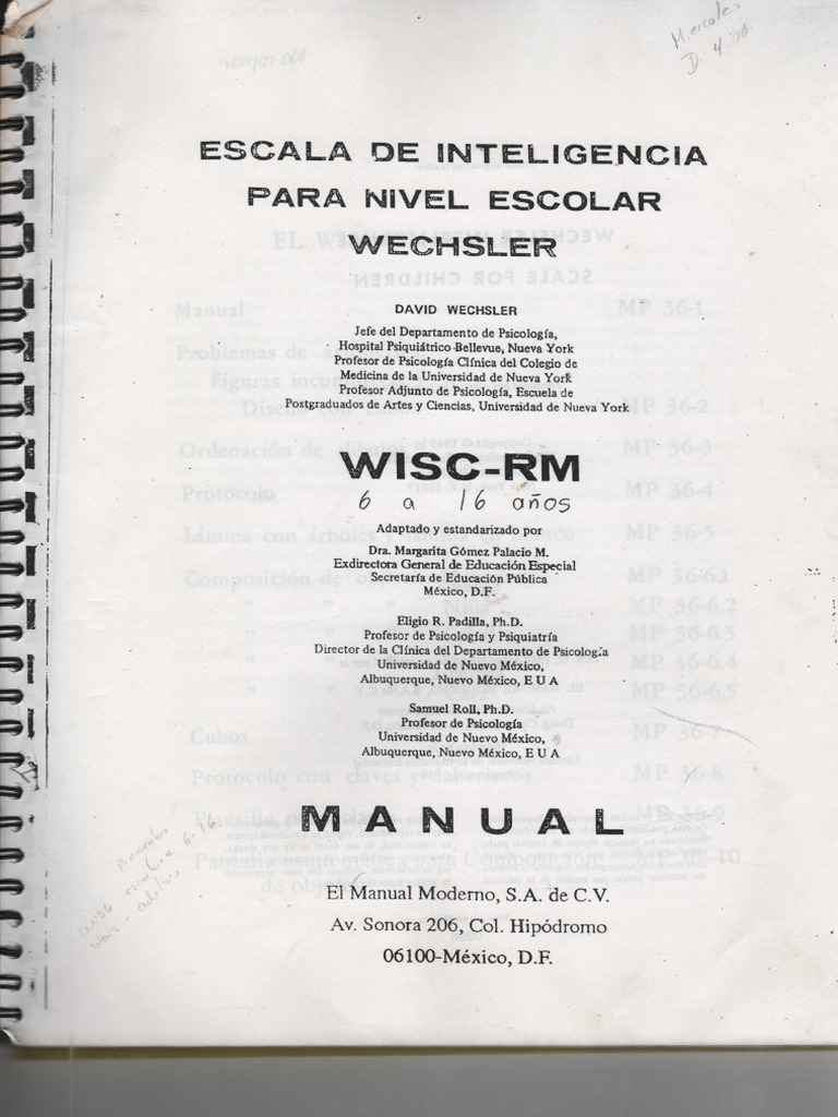 Wisc RM | PDF