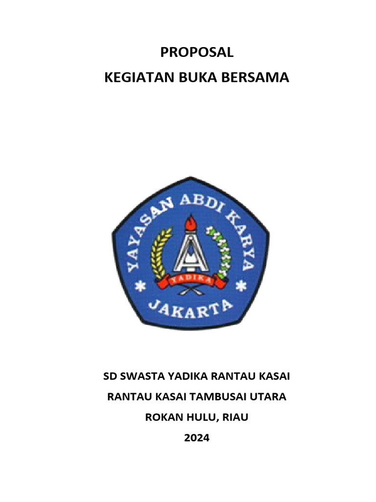 Proposal Bukber SD Yadika 2024 | PDF
