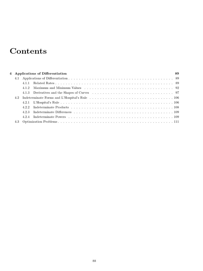 Ch 4 Applications Of Differentiation Pdf Derivative Function