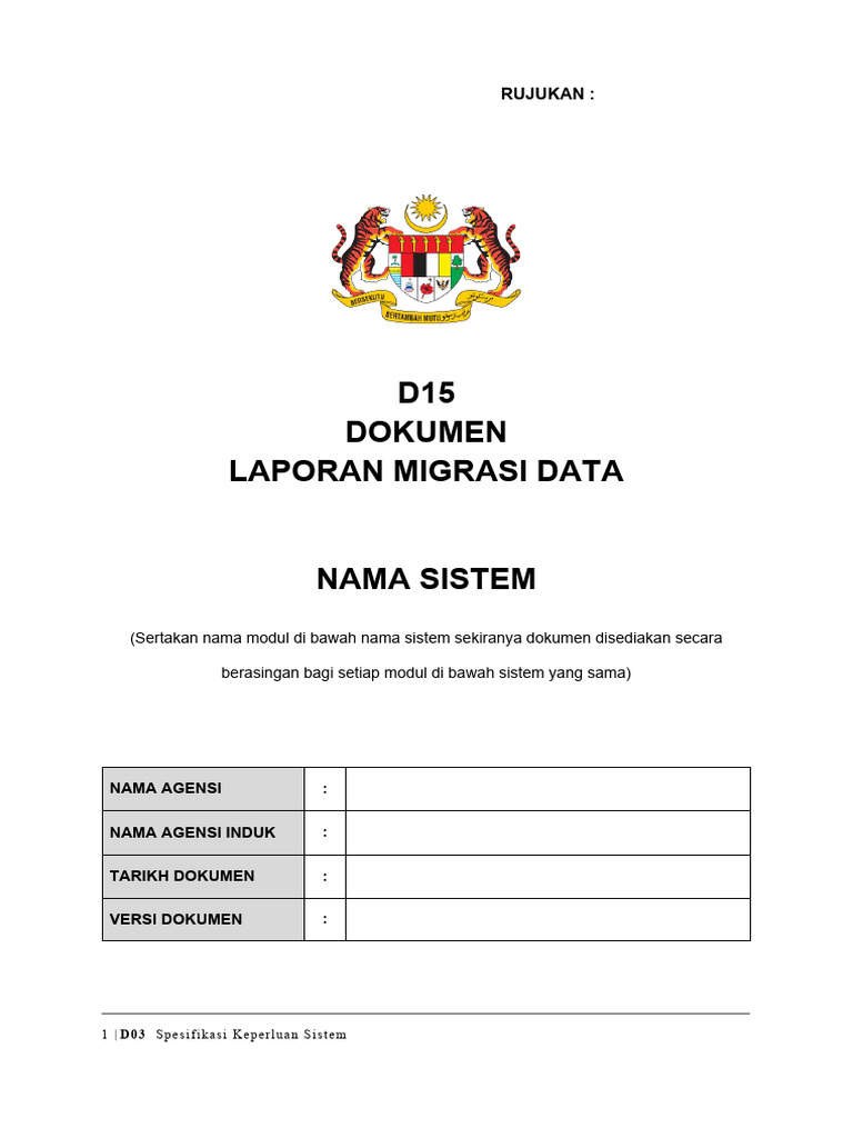 D15 Dokumen Laporan Migrasi Data | PDF