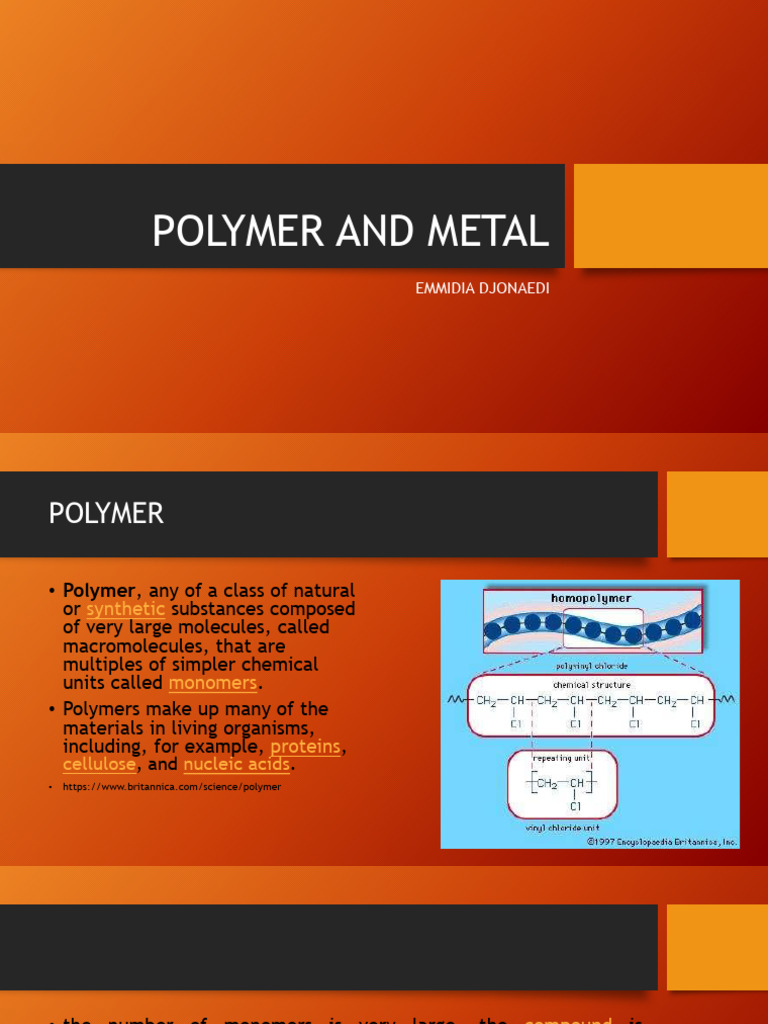 8-POLIMER- LOGAM | PDF | Polymers | Metals