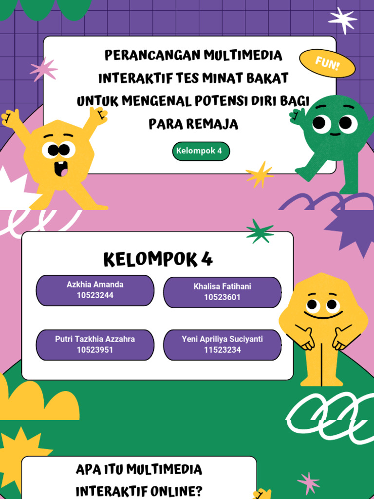 Perancangan Multimedia Interaktif Tes Minat Bakat | PDF | Karier ...