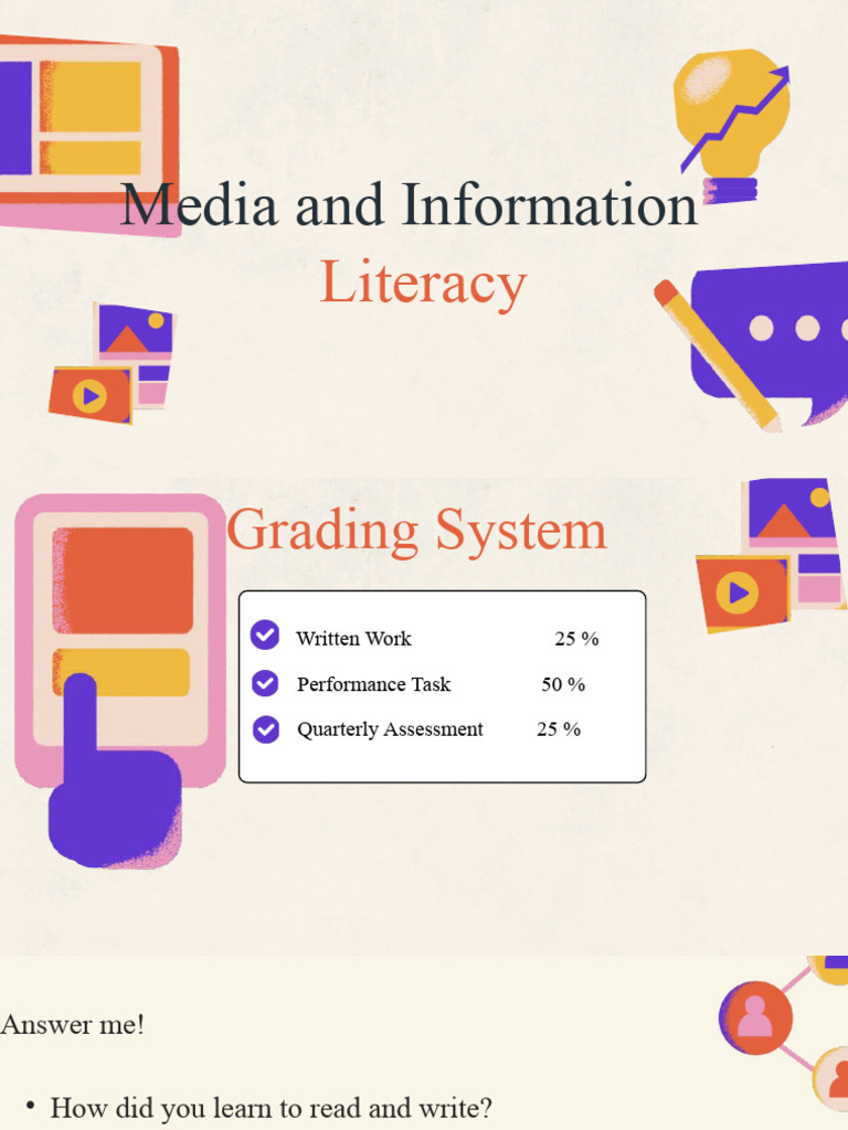CHAPTER 1 - Media and Information | PDF | Literacy | Information Literacy