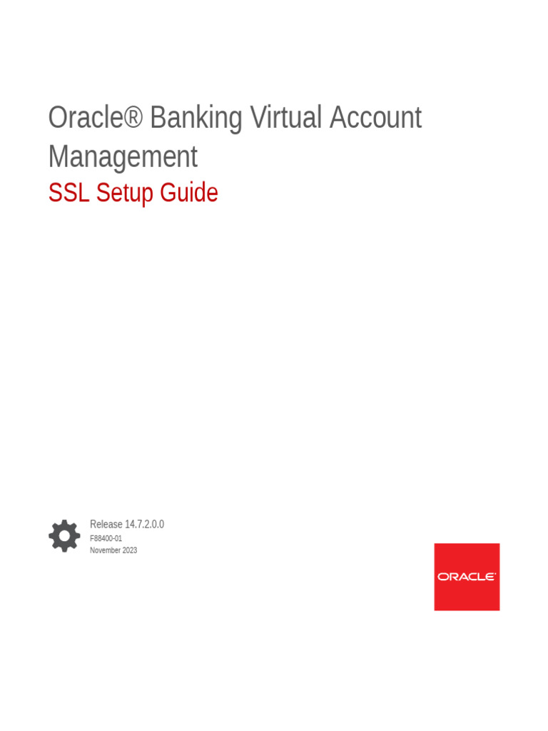 Oracle Banking Virtual Account Management SSL Setup Guide | PDF ...
