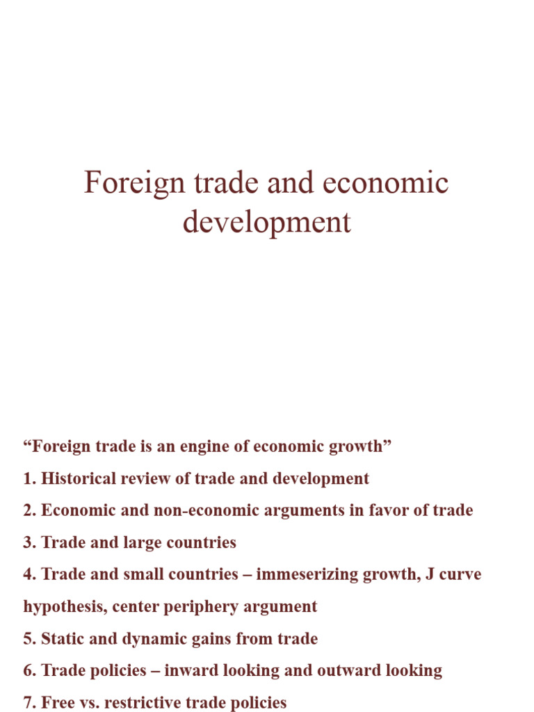 Trade Development and Economic Growth | PDF | Exports | International Trade