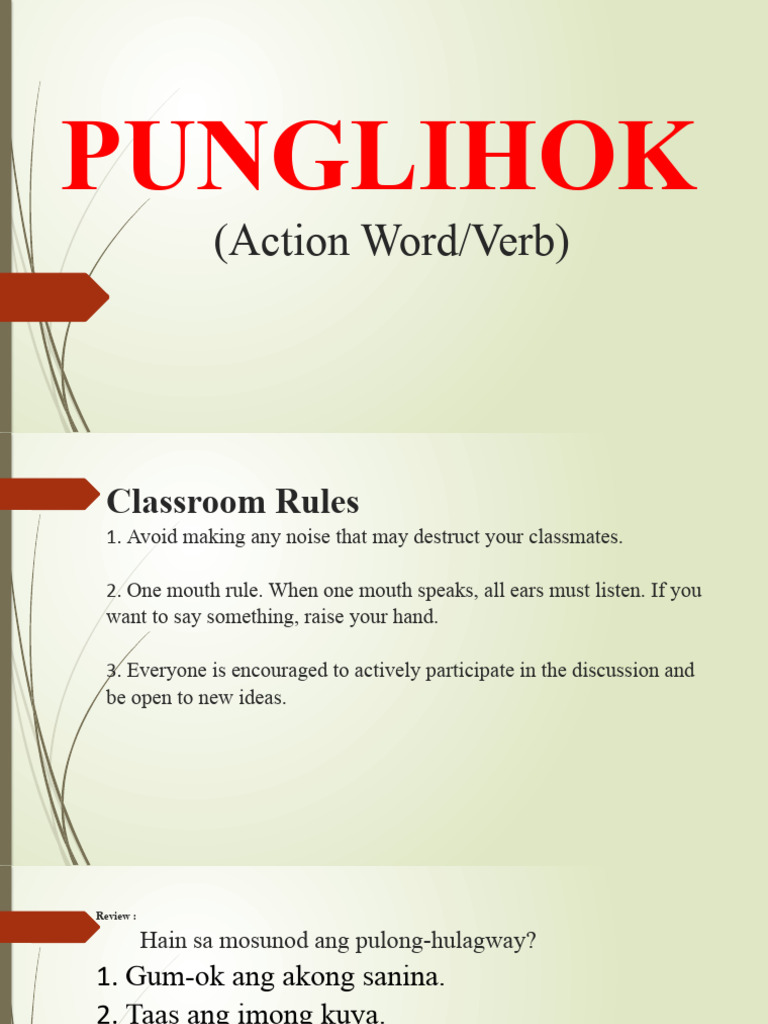 Punglihok (Action Word) | PDF