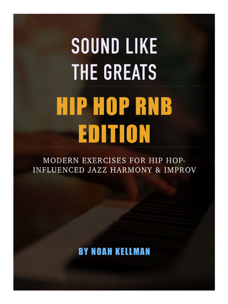 Sound Like The Greats - Hip Hop RNB Edition | PDF | Musicology
