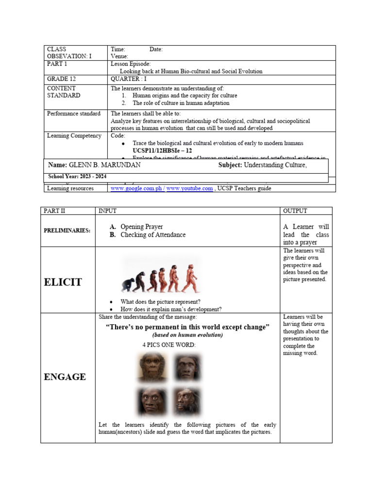 Cot 2023 - Evo | PDF | Homo | Learning