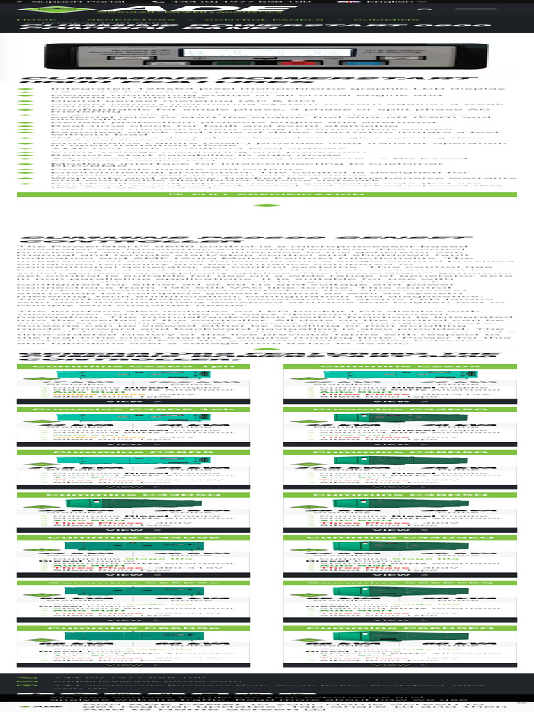 Cummins PowerStart 0600 Generator Control Panel ADE Power | PDF ...