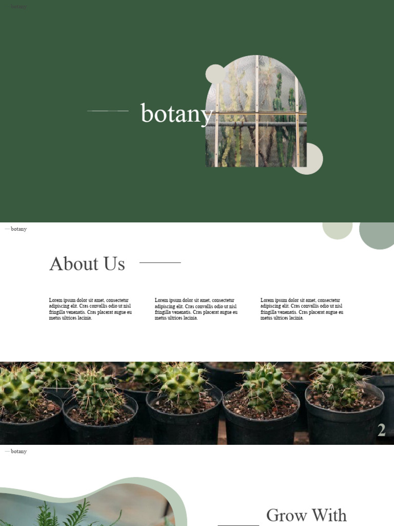 Botany PowerPoint Template | PDF | Games & Activities | Cooking, Food ...