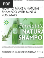 Shampoo Analysis | PDF | Shampoo | Ph