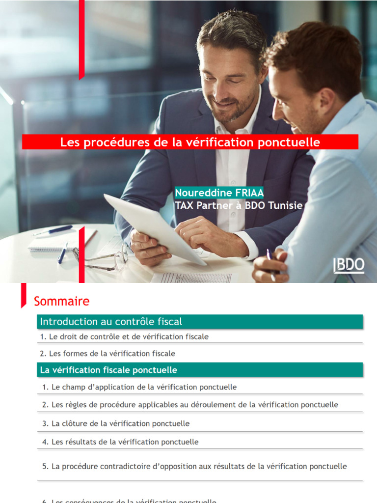 La Vérification Fiscale Ponctuelle-Juin 2023 | PDF