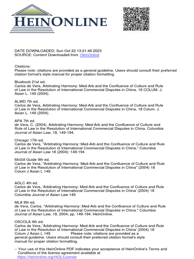 18 Colum JAsian L149 | PDF