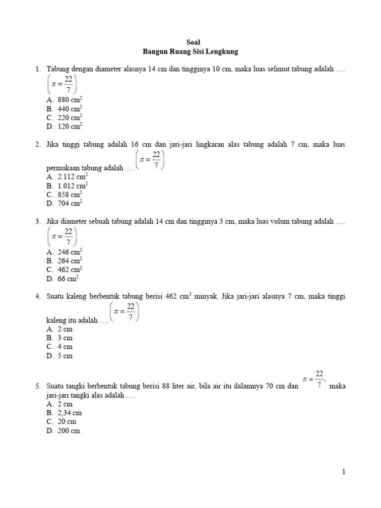 AD - Matematika - Sisi Lengkung - Amel | PDF