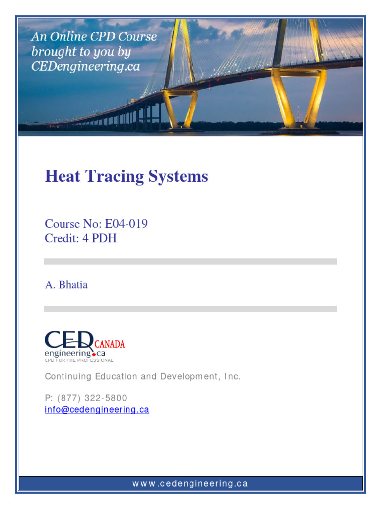 Electrical Heat Tracing Overview | PDF | Pipe (Fluid Conveyance ...