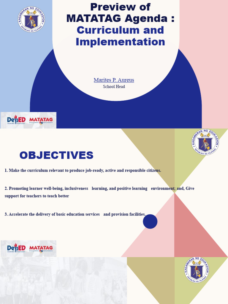 Matatag Agenda | PDF | Strategic Management | Curriculum