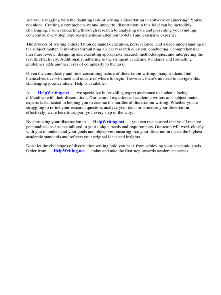 Dissertation Help for Software Engineers | PDF | Reliability Engineering | Engineering