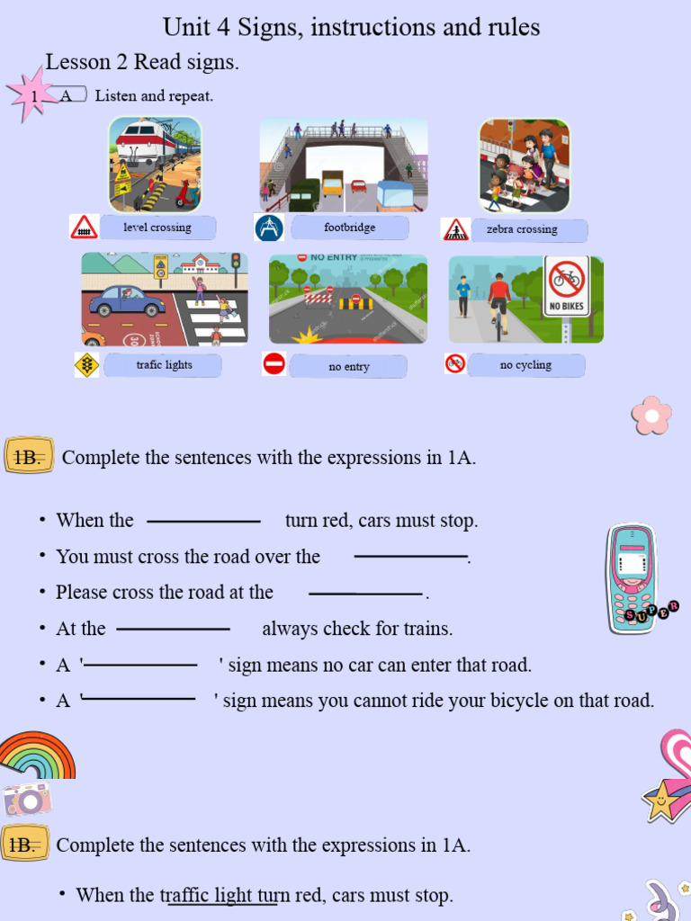 Grade 5 Unit 2 (Lesson2) | PDF | Road | Traffic