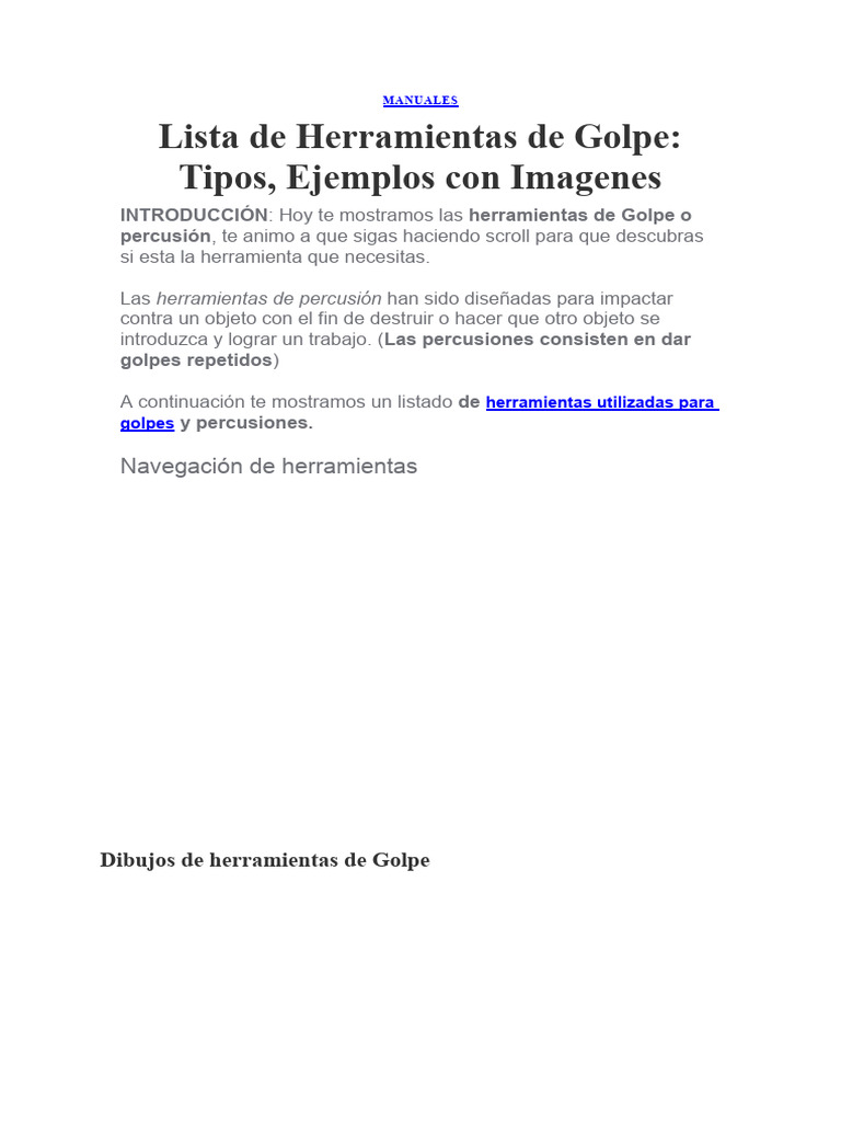 Tema 2. Les Eines | PDF | Martillo | Herramientas