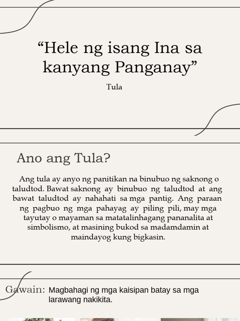 Group 6 PPT (Ang Hele NG Isang Ina Sa Panganay) | PDF