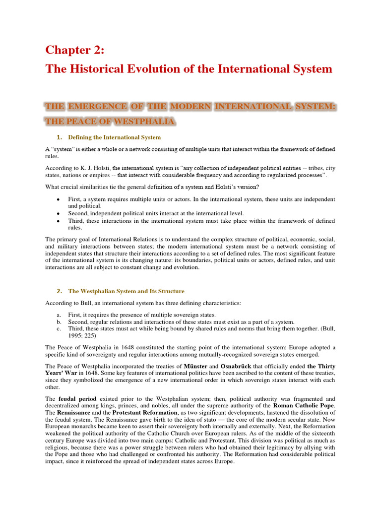 History of International Relations. | PDF | Sovereignty | Napoleon