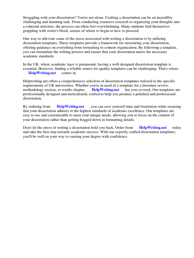 Dissertation Templates Uk | PDF | Thesis | Social Media