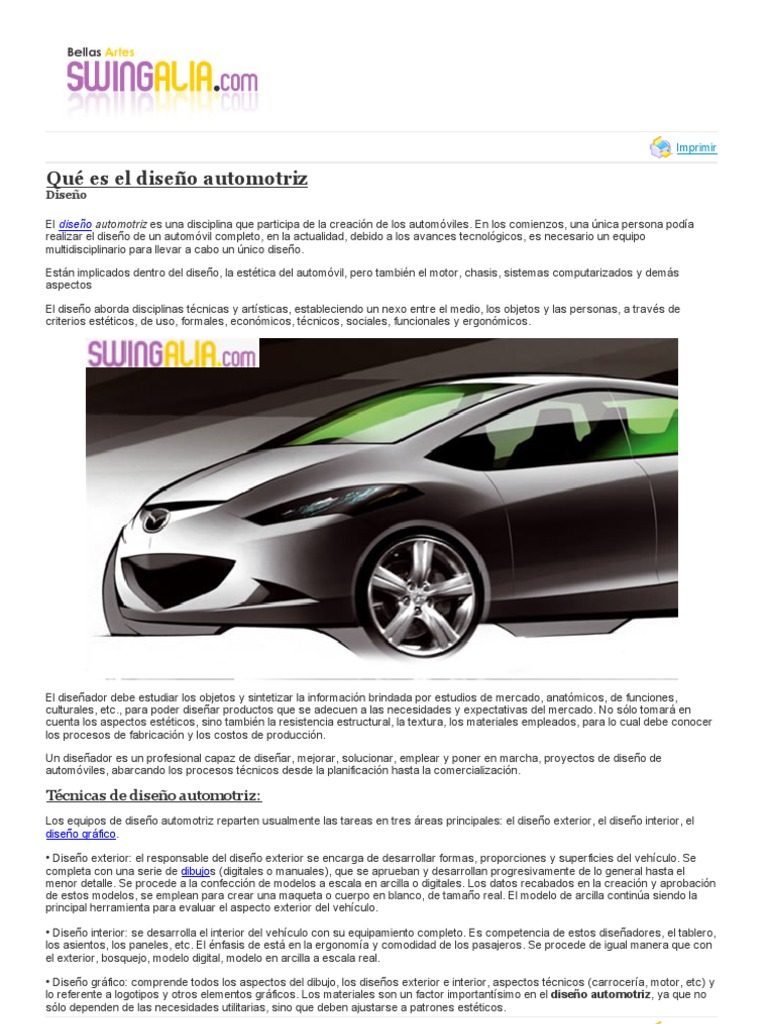 Qué es el diseño automotriz | Diseño | Tecnología