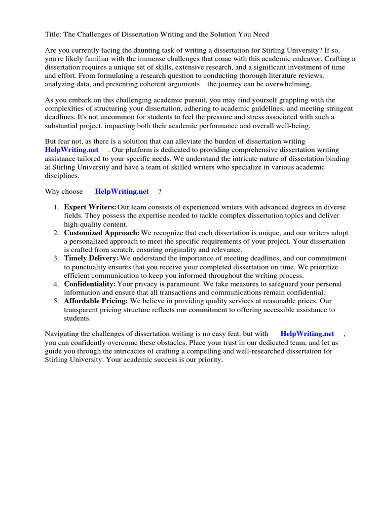 Dissertation Binding Stirling University | PDF | Bookbinding | Thesis