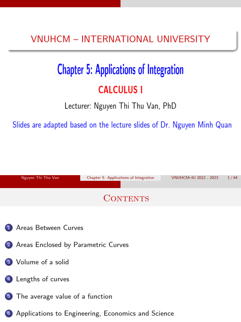 Chapter5 Handout 2022-2023 | PDF | Area | Mathematical Concepts
