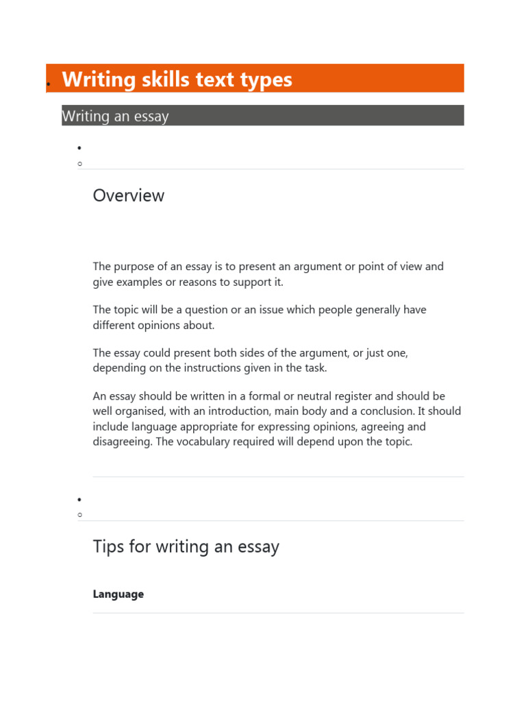 Writing Skills: Essays, Letters, Reports, Articles | PDF | Essays ...