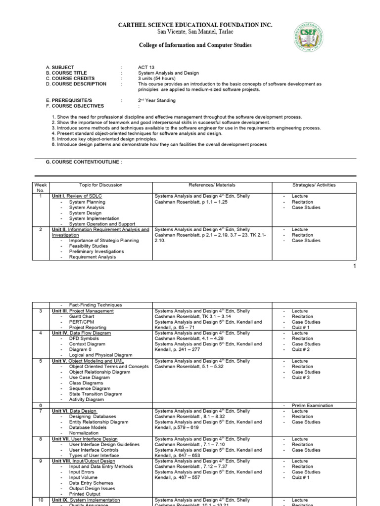 ACT 13 Csef | PDF | Software Engineering | Systems Engineering