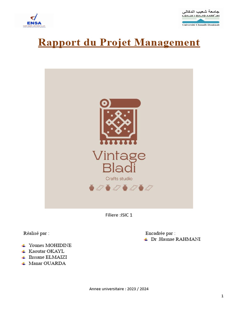 Rapport Du Projet Management | PDF | Business | Banques