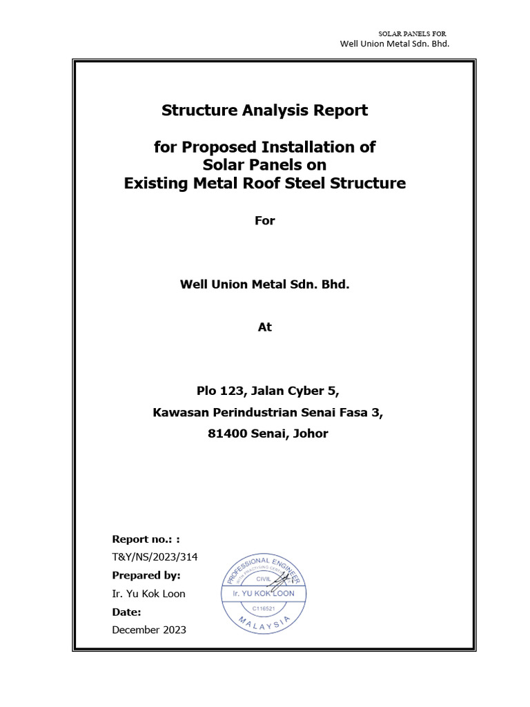 Calc Report (Well Union) | PDF | Truss | Roof