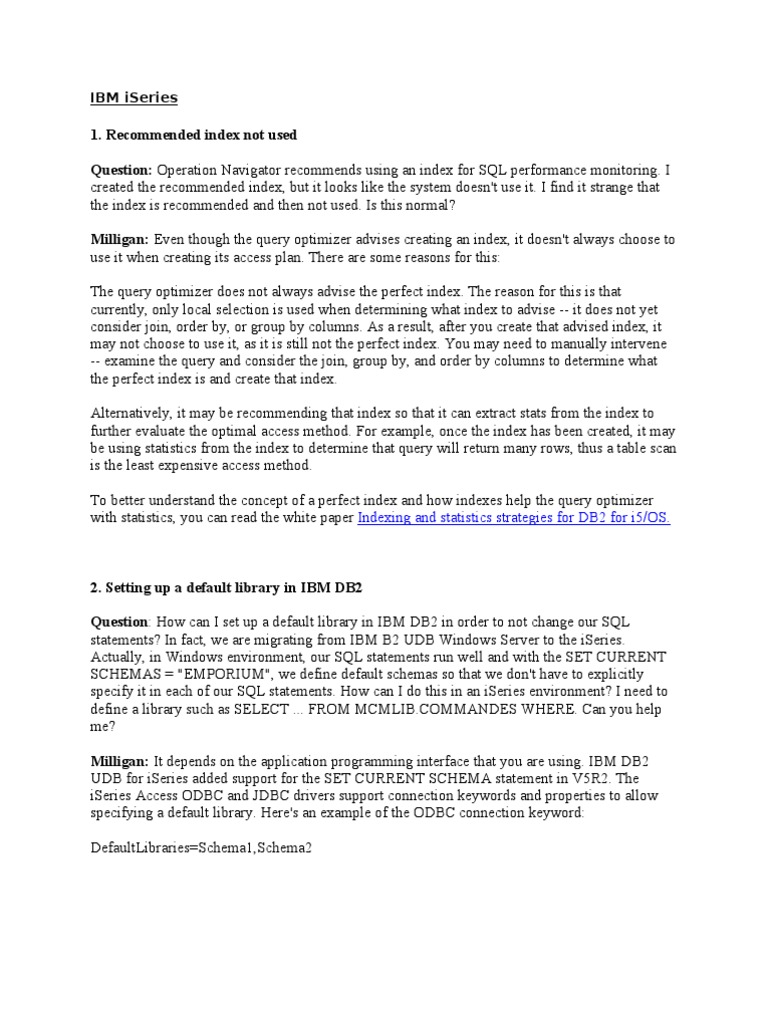 IBM Iseries | PDF | Ibm Db2 | Ibm System I