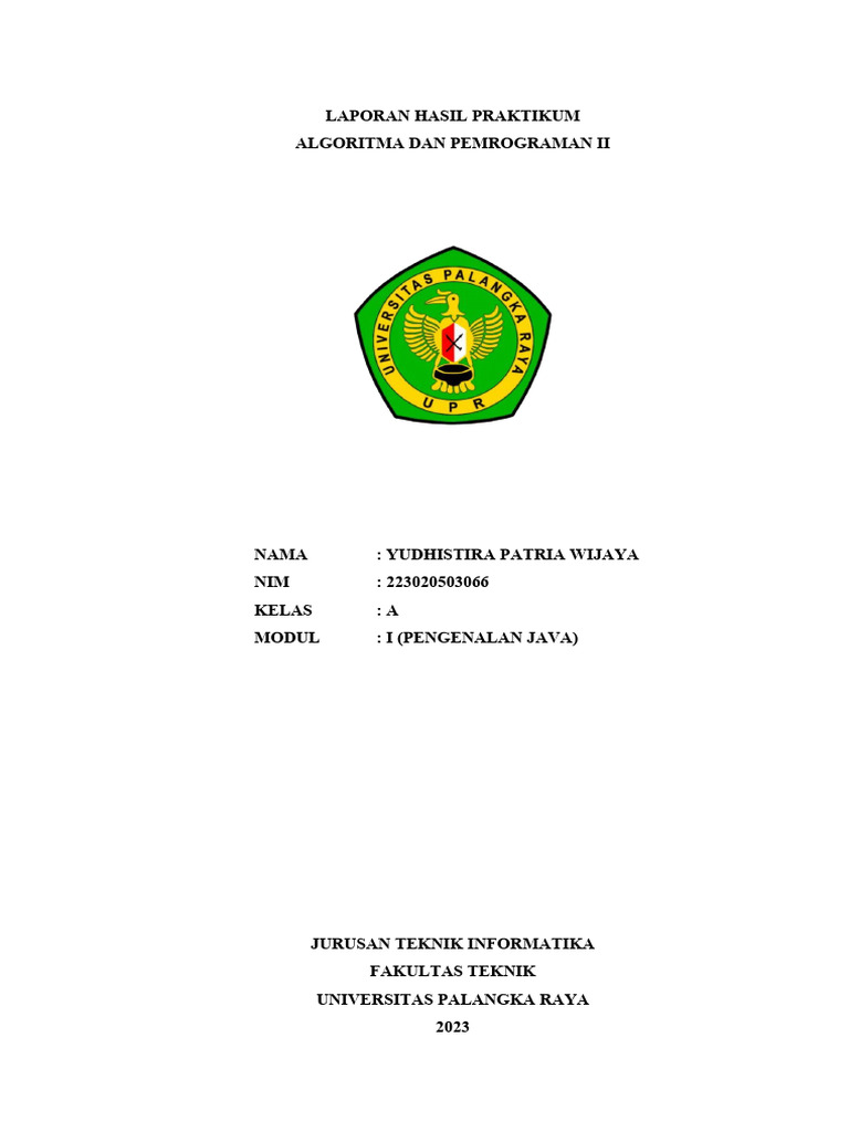 Pengenalan Java untuk Praktikum Pemrograman | PDF | Metode & Bahan Ajar ...