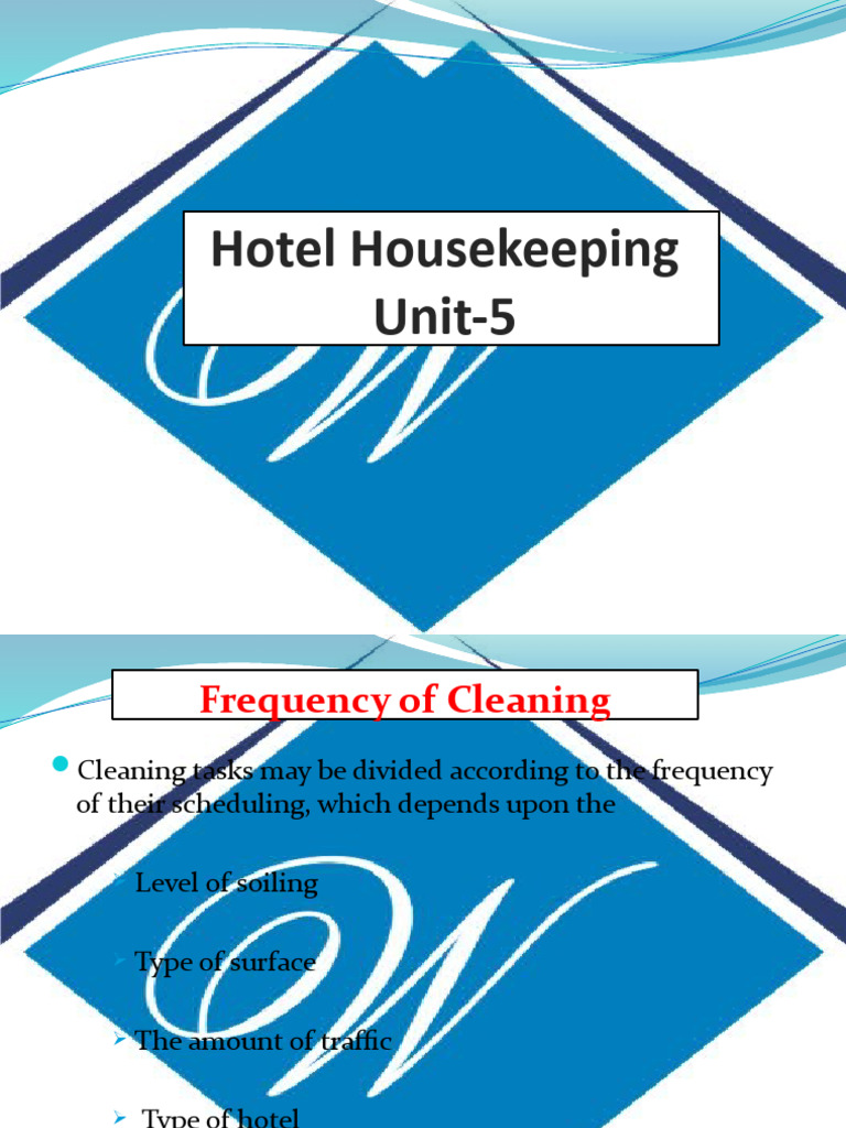 Hotel Housekeeping Unit-5 | PDF