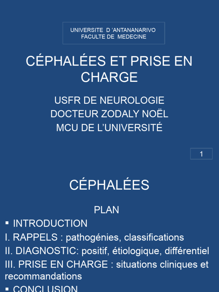 CEPHALEES | PDF | Céphalée | Migraine
