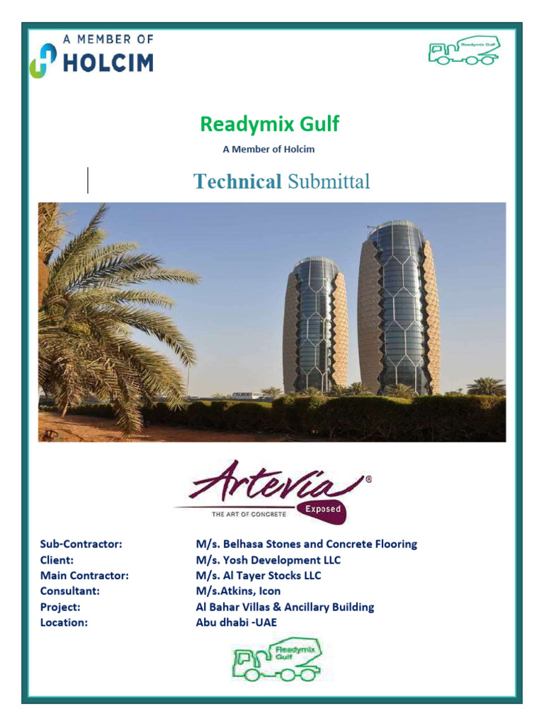 Technical Submittals - 01-12-2023 | PDF | Concrete | Dubai