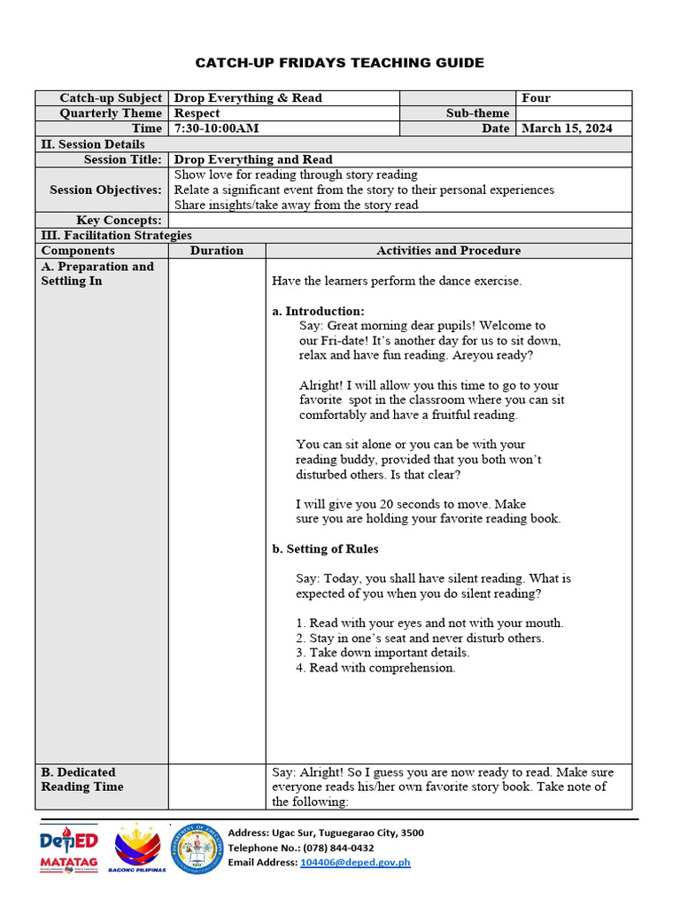 Checked.... LG Catch Up Reading March 15 2024 | PDF | Pedagogy | Education Theory