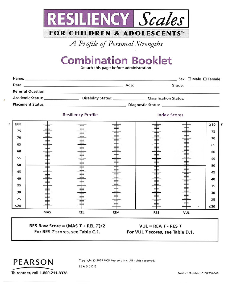 Resiliency Scale | PDF