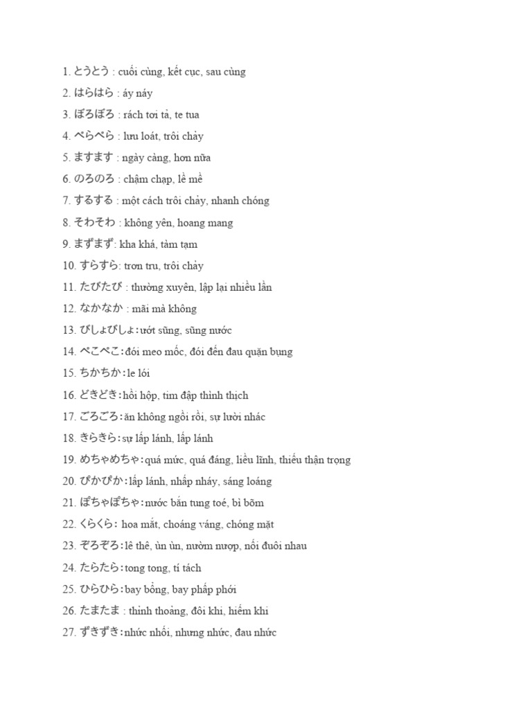 T NG H P T Láy N3 | PDF