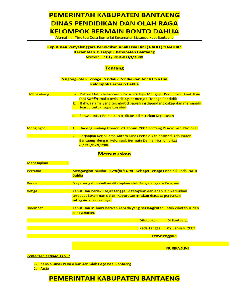 SK Paud Dahliah BT Jai | PDF